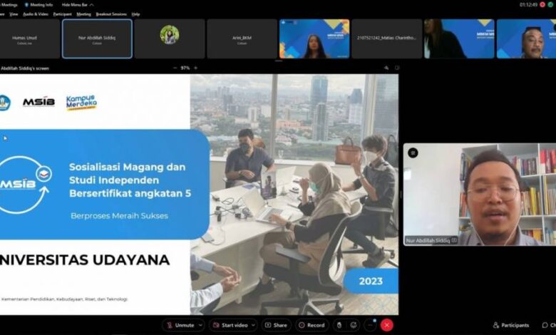 Unud Sosialisasikan Magang Studi Independen Bersertifikat Batch 5 Tahun 2023 - Bali Politika